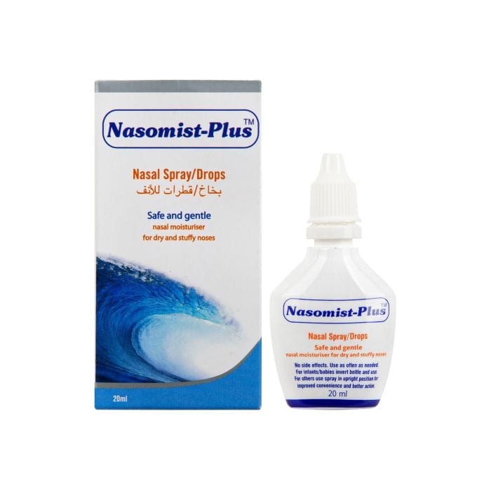 Buy Nasomist-Plus Nasal Spray / Drops 20 Ml Online in UAE | Al Ain Pharmacy