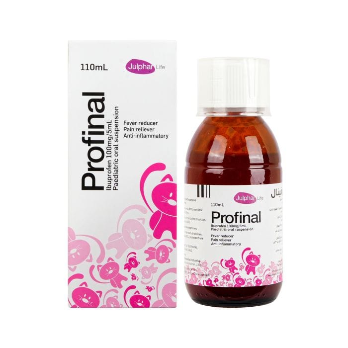 Buy Profinal 100 Mg / 5 Ml Susp 110 Ml Online in UAE | Al Ain Pharmacy