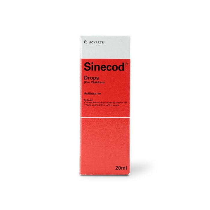 Buy Sinecod 5 Mg / 1 Ml Drops 20Ml Online in UAE | Al Ain Pharmacy