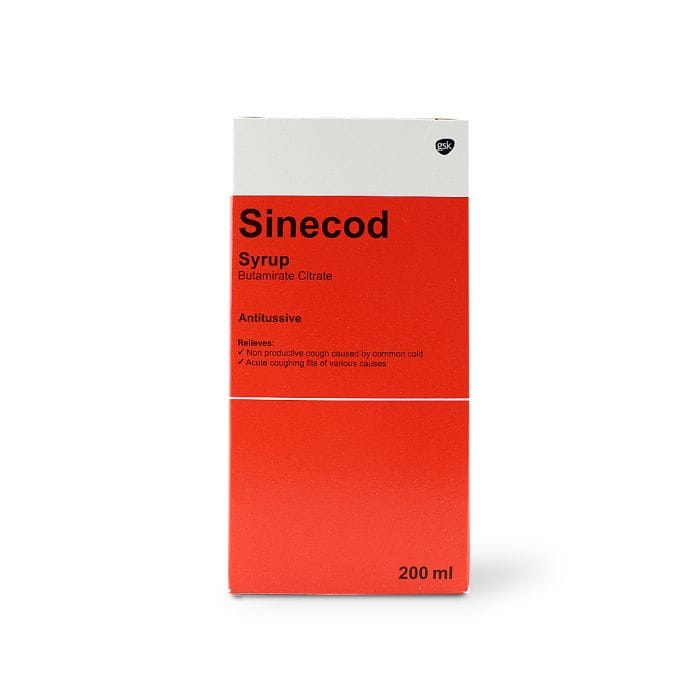 Buy Sinecod Syp 200 Ml Online in UAE | Al Ain Pharmacy
