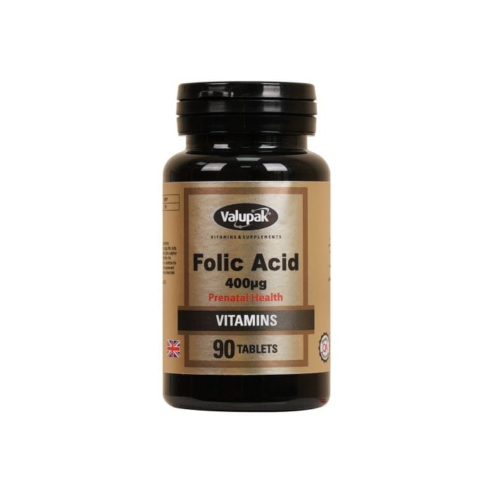 Buy Valupak Folic Acid 400 Mcg Tab 90 S Online in UAE | Al Ain Pharmacy