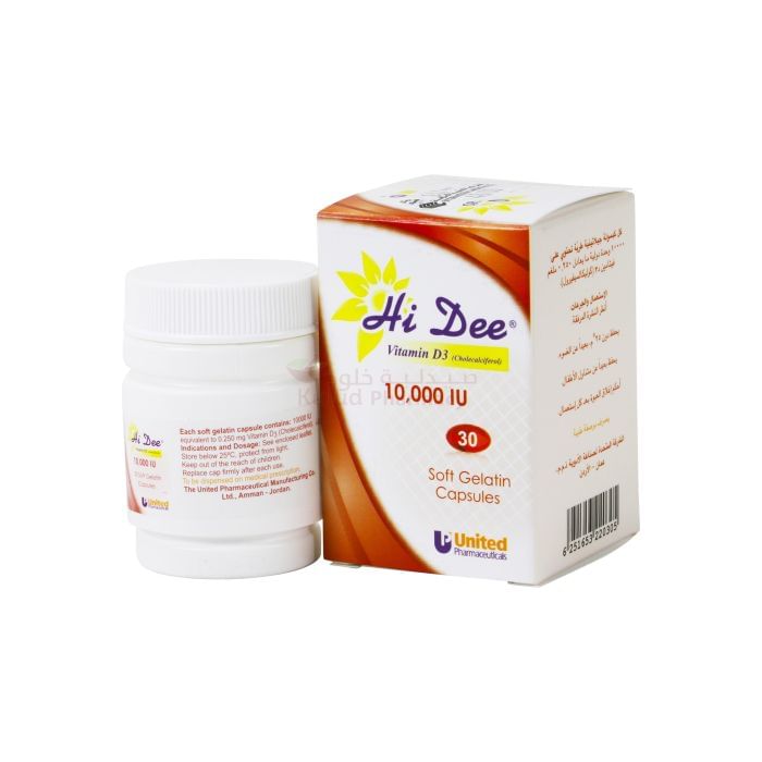 Buy Hi Dee Vitamin D3 10000 Iu Softgels 30 S Online in UAE | Al Ain ...