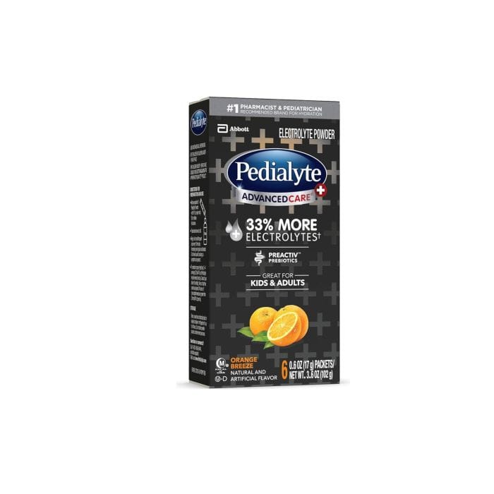 Buy Pedialyte Advanced Care Plus Orange Breeze Sachets 6 S Online in ...