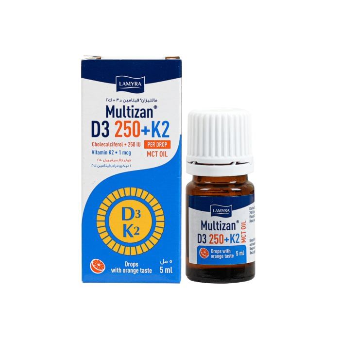 Buy Multizan D3 250 + K2 Oral Drop 5 ml Online in UAE | Al Ain Pharmacy