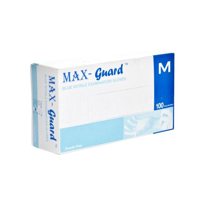Buy Max-Guard Gloves Nitrile Powder Free M 100 S Online in UAE | Al Ain ...