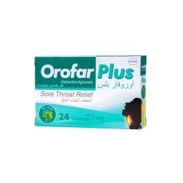 Buy Orofar Plus Sore Throat Relief Mint Lozenges 24 S Online in UAE ...