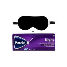 Buy Panadol Night Tab 24 S + Eye Mask Free Online in UAE | Al Ain Pharmacy
