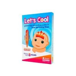 Buy Lets Cool Fever Gel Cooling Sheet Child 4 S Online in UAE | Al Ain ...