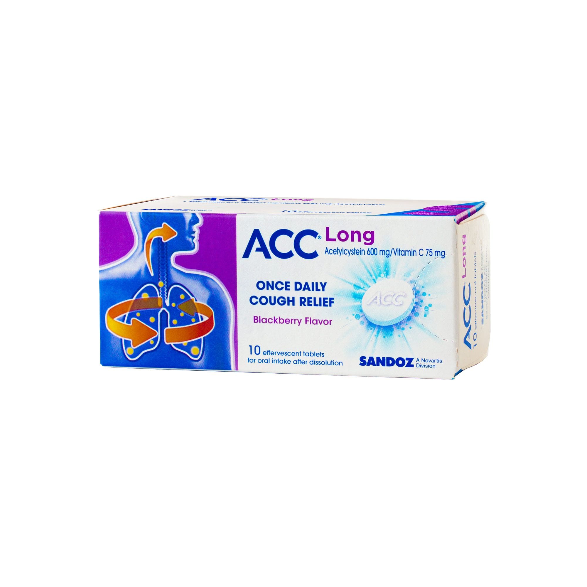 Buy Acc Long 600 Mg Eff Tab 10 S Online in UAE | Al Ain Pharmacy
