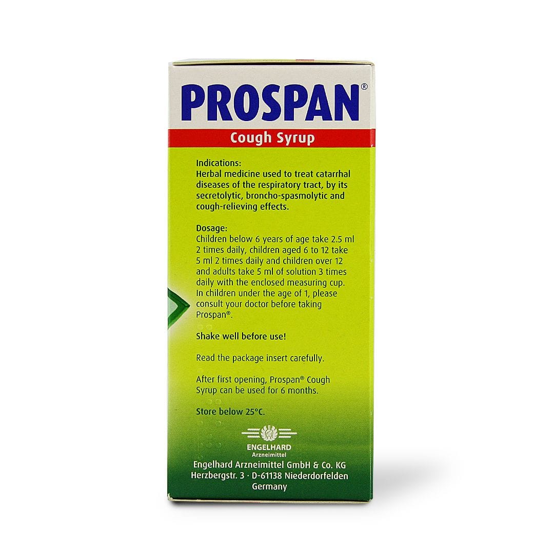 Buy Prospan 7 Mg / Ml Syp 100 Ml Online in UAE | Al Ain Pharmacy