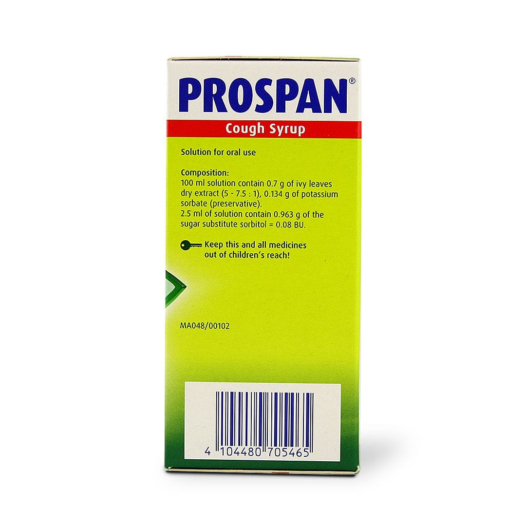 Buy Prospan 7 Mg / Ml Syp 100 Ml Online in UAE | Al Ain Pharmacy