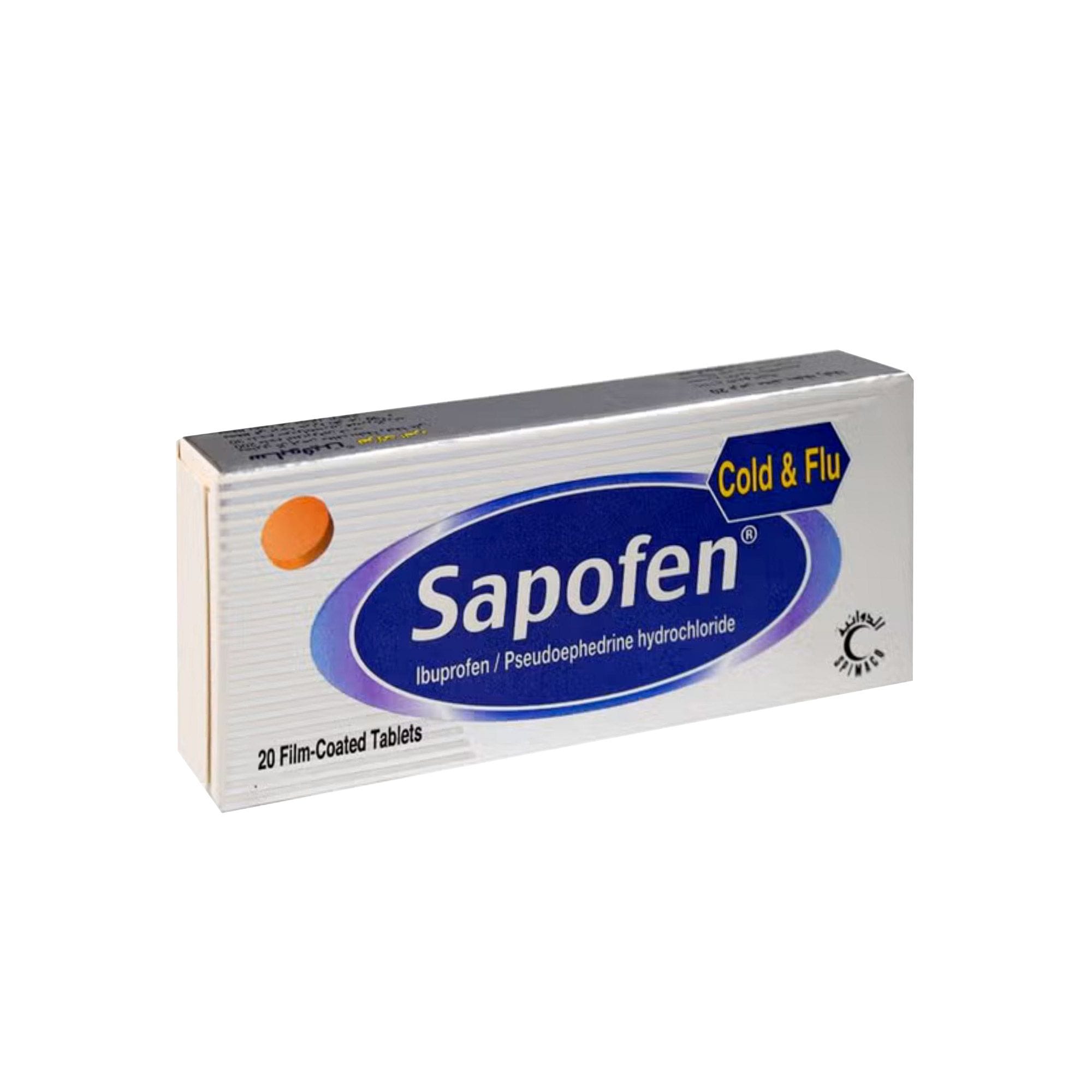 Al Ain Pharmacy Online UAE | Sapofen Cold & Flu Tab 20 S | Buy Online ...