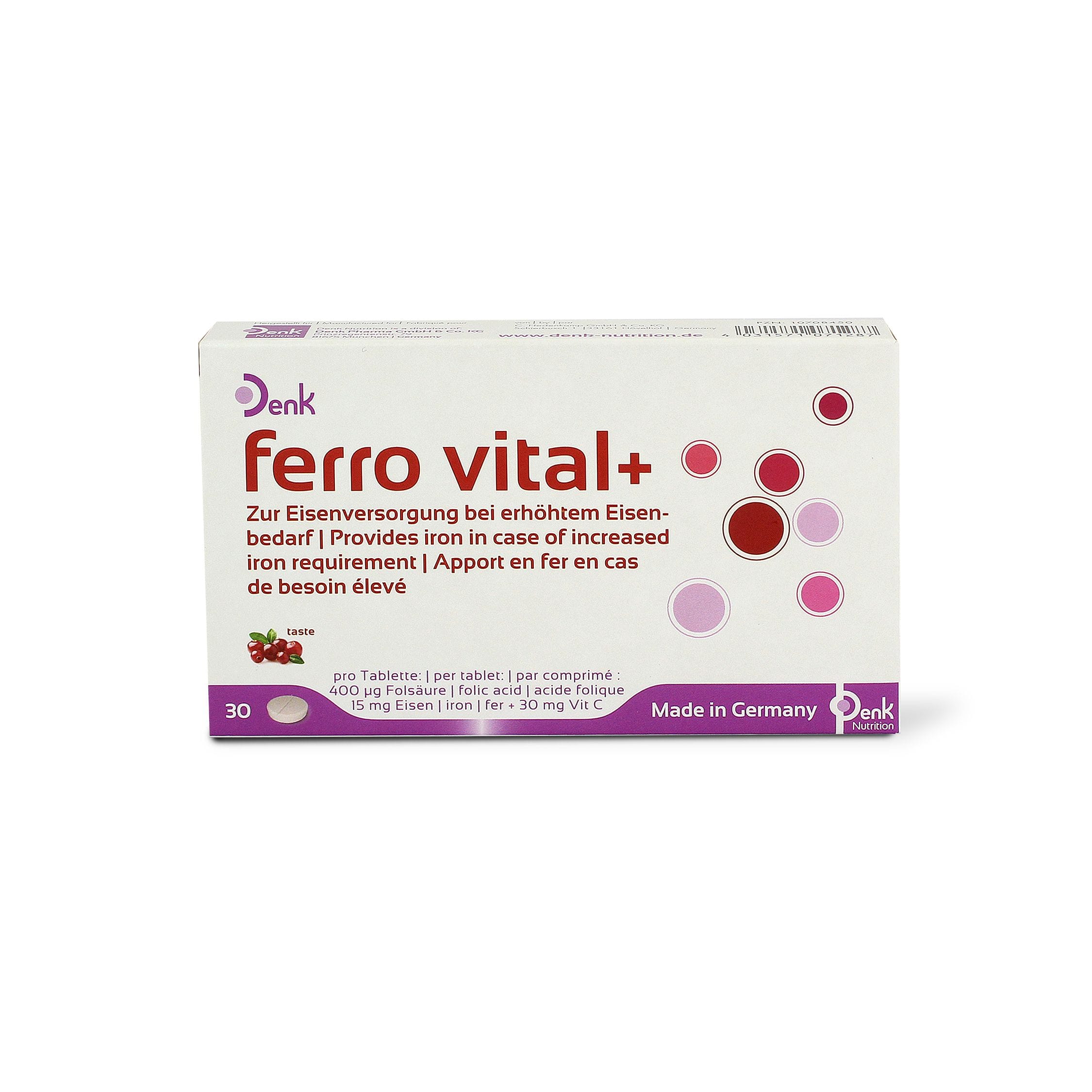 Buy Denk Ferro Vital + Tab 30 S Online in UAE | Al Ain Pharmacy