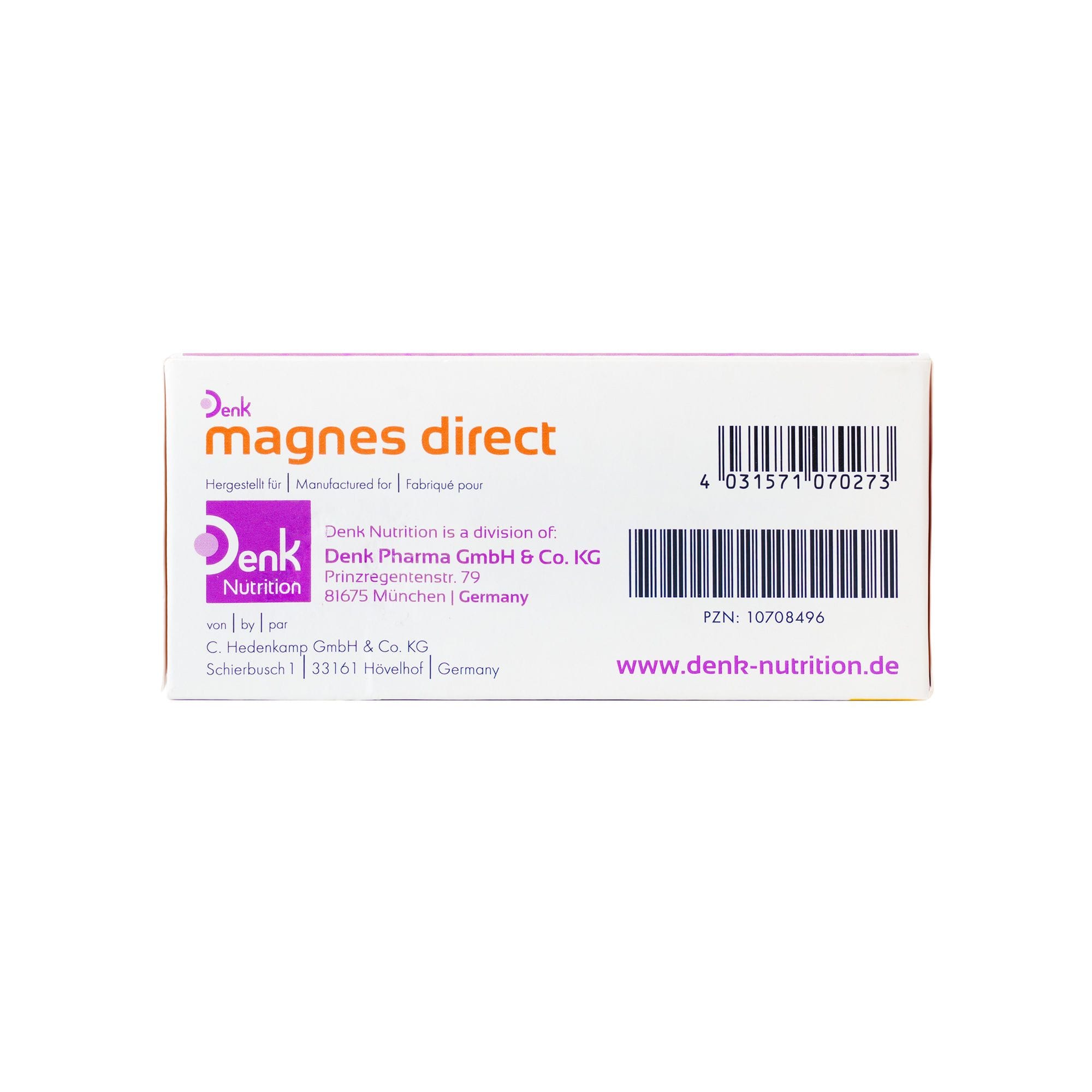 Buy Denk Magnes Direct 400 Mg Sachet 30 S Online in UAE | Al Ain Pharmacy