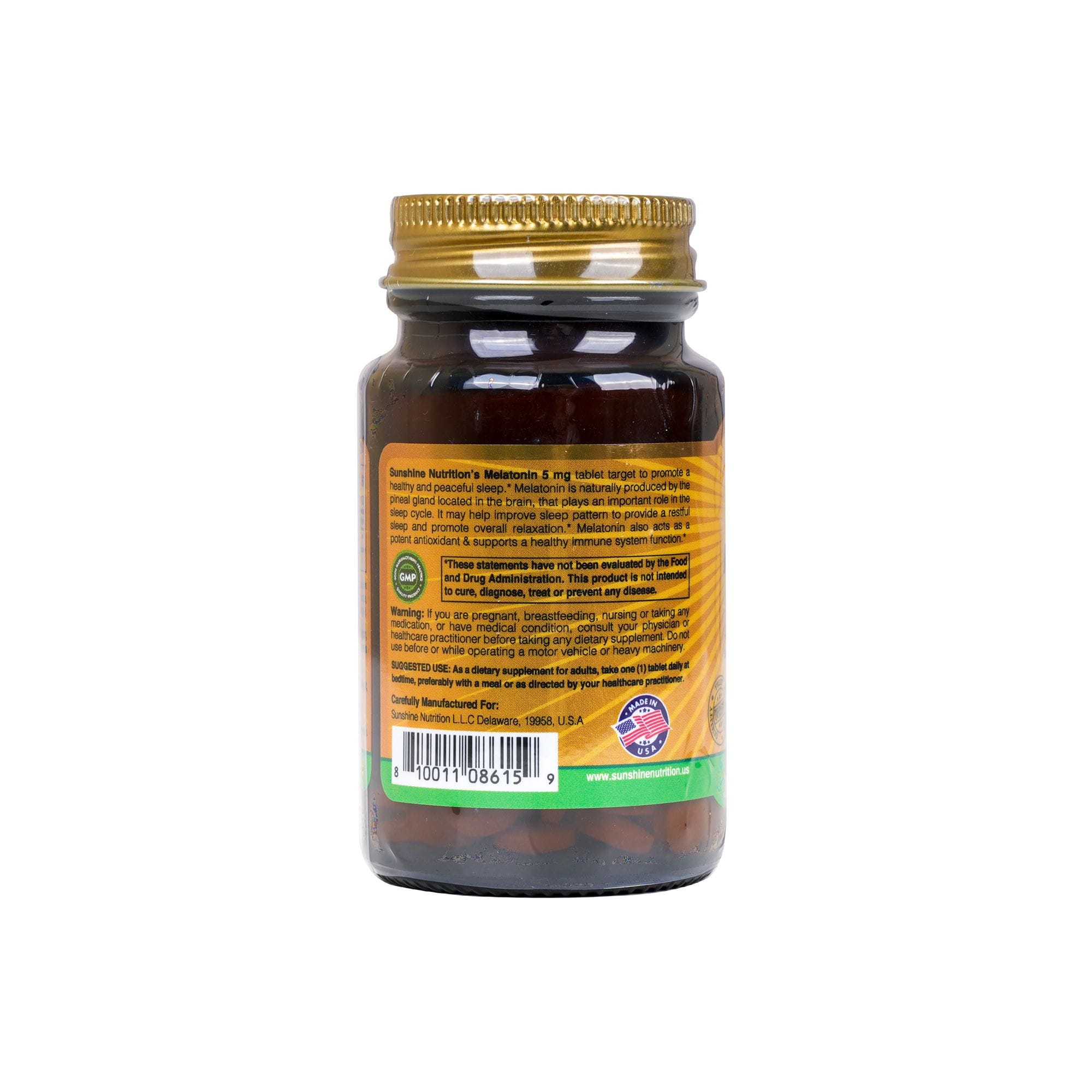 Buy Sunshine Melatonin 5 Mg Tabs 100 S Online in UAE | Al Ain Pharmacy