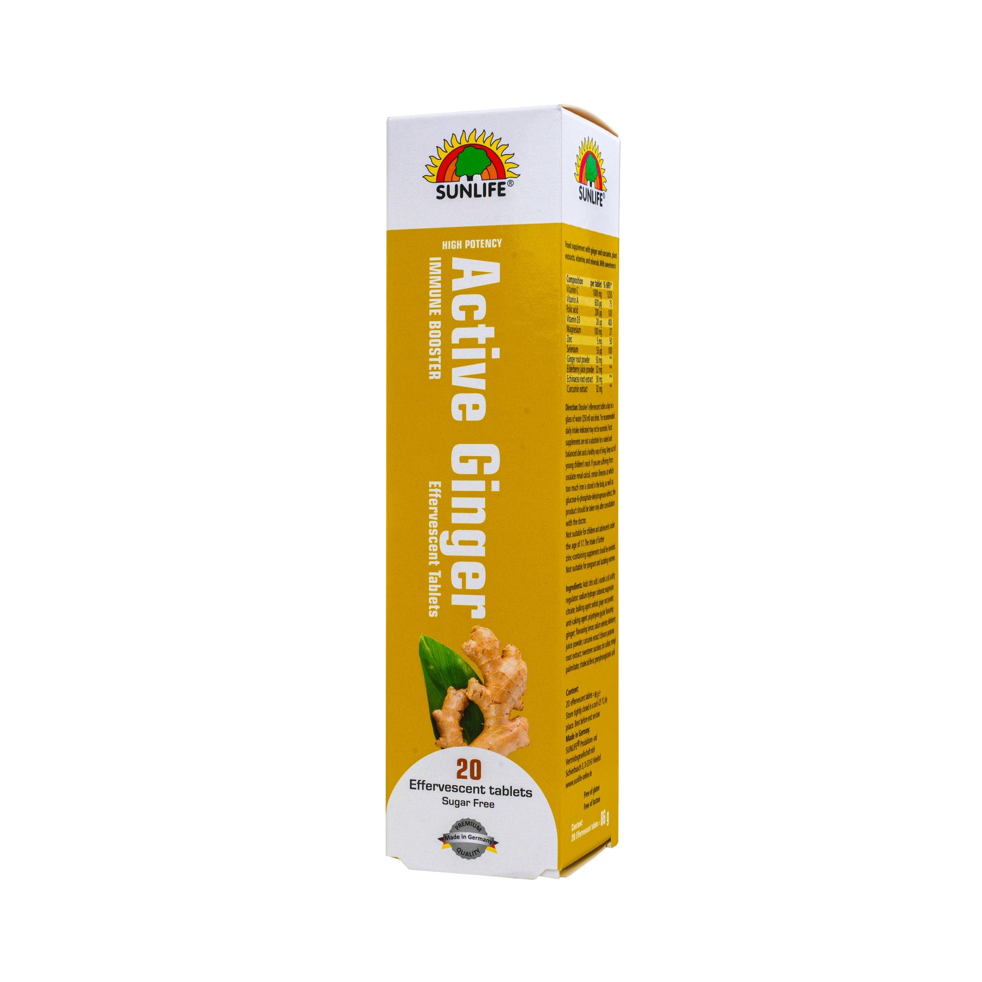 Al Ain Pharmacy Online UAE | SUNLIFE ACTIVE GINGER SUGAR FREE EFF TAB ...