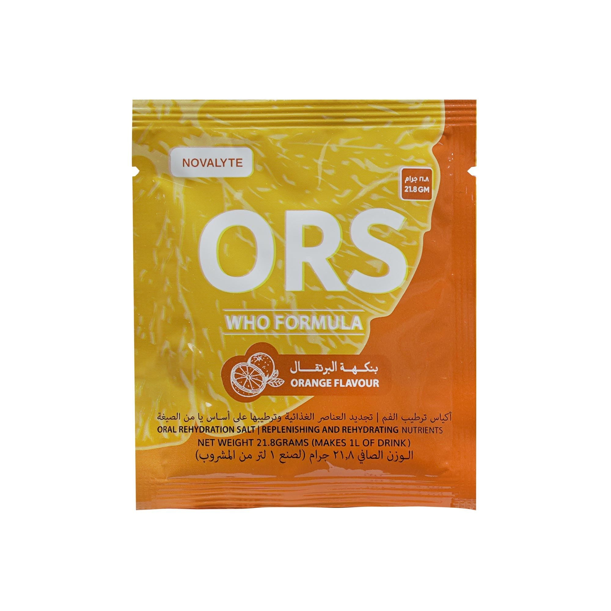 Buy Novalyte Ors Oral Rehydrate Solution Orange Powder Sachets 21.8 Gm ...